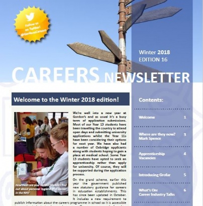 Gordon's School - careers newsletter