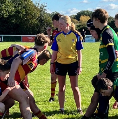 Gordon's School - tackling rugby refereeing